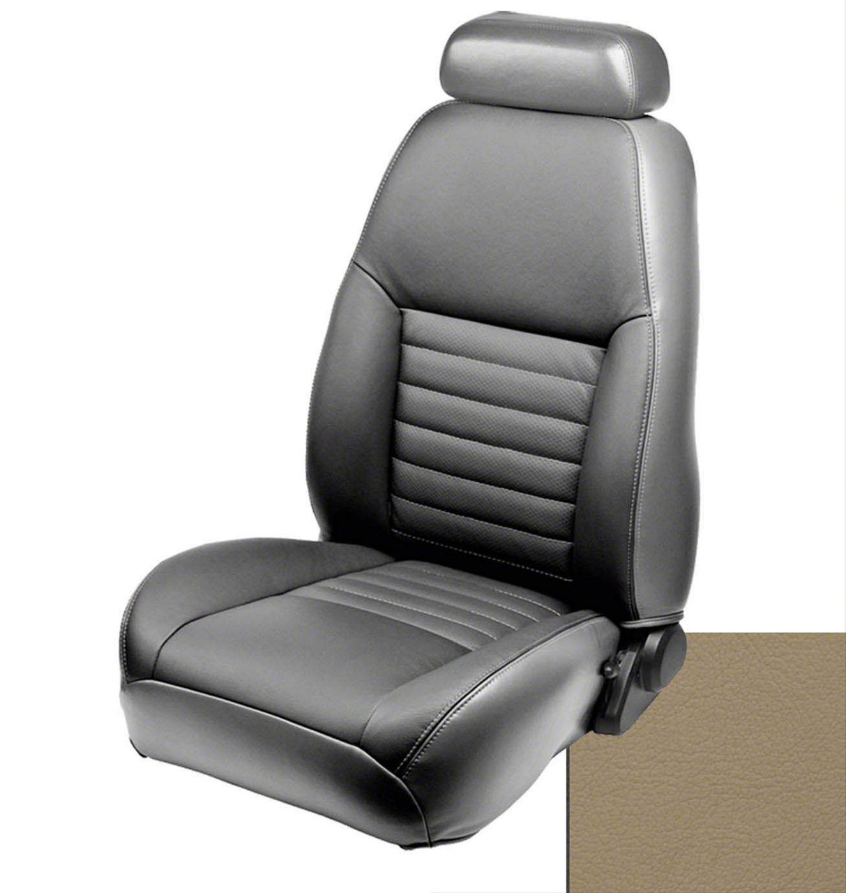 TMI Mustang OEM Style Seat Front and Rear Seat Upholstery Kit; Medium ...