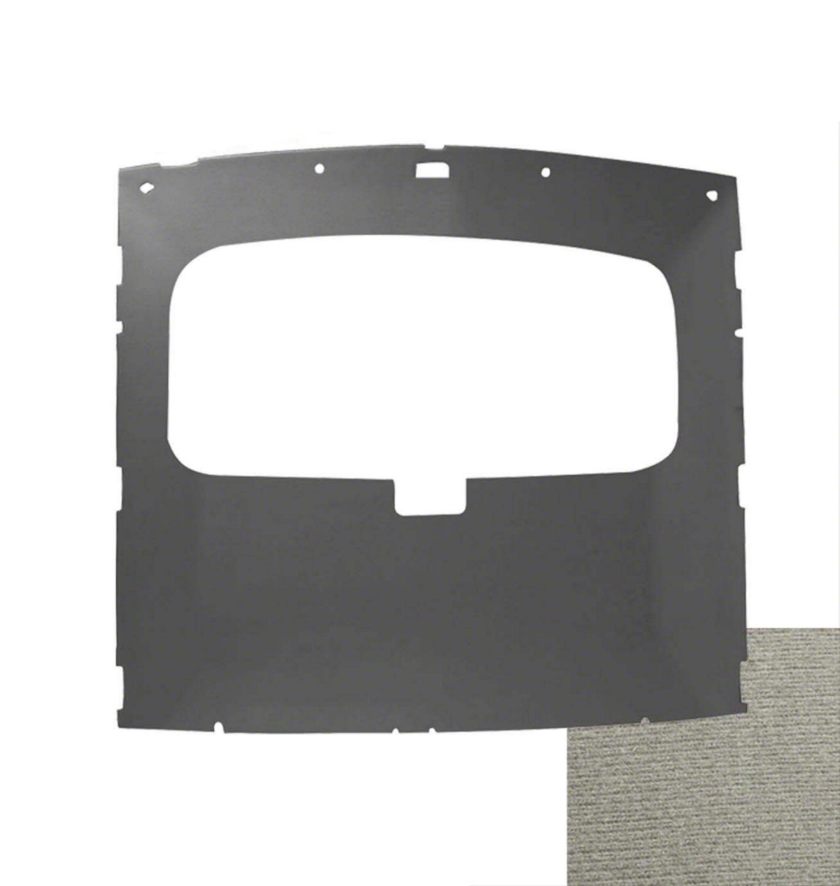 Mustang Sunroof Headliner; Charcoal Cloth (84-86 Mustang Hatchback ...