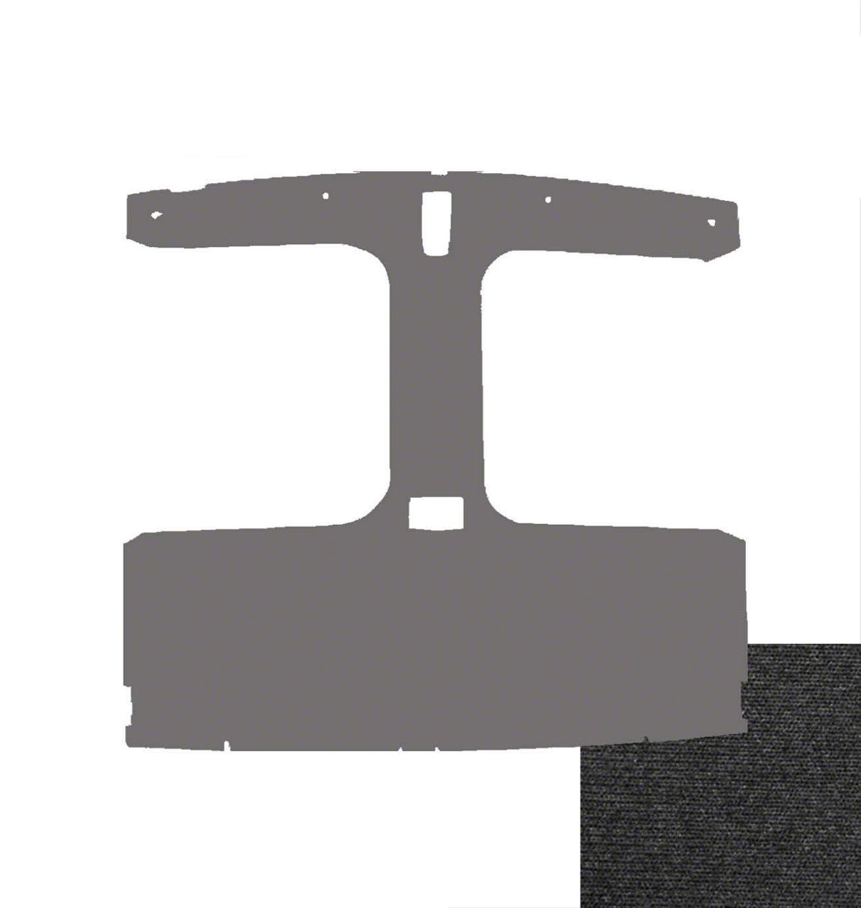 Mustang T-Top Headliner; Black Cloth (83-88 Mustang Hatchback) - Free ...