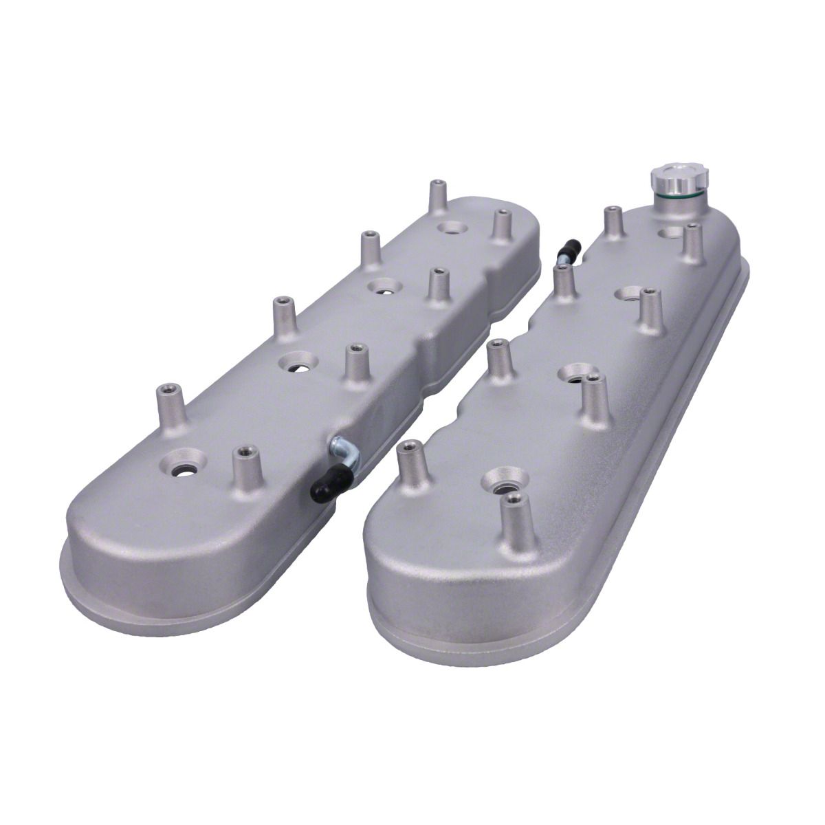 Top Street Performance Corvette Cast Aluminum Valve Covers; Satin ...