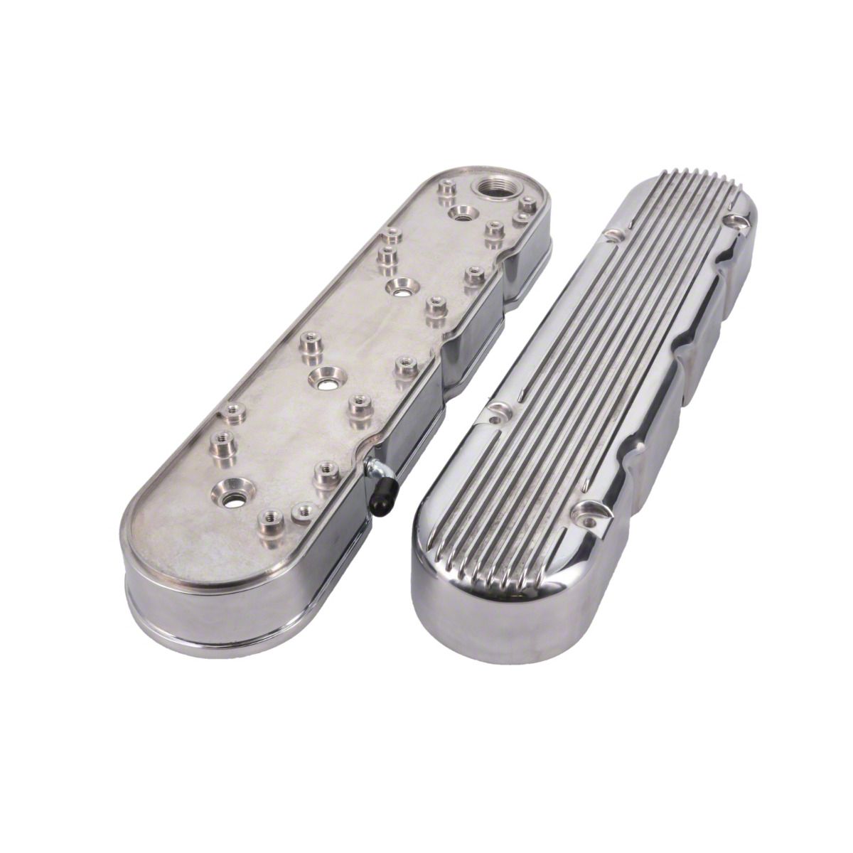 Top Street Performance Corvette Finned Cast Aluminum Valve Covers ...