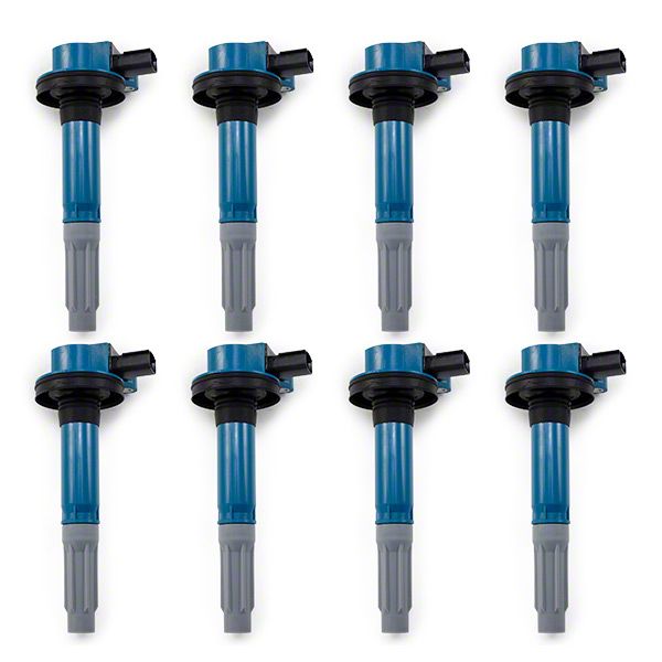 Top Street Performance Mustang Coil on Plug Ignition Coils; Blue JM6809 ...