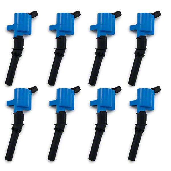 Top Street Performance Mustang Coil on Plug Ignition Coils; Blue JM6945 ...
