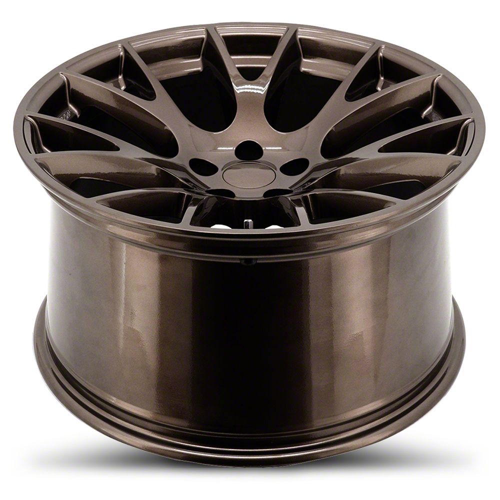Challenger Hellcat Gloss Bronze Wheel; Rear Only; 22x11 (08-23 RWD ...