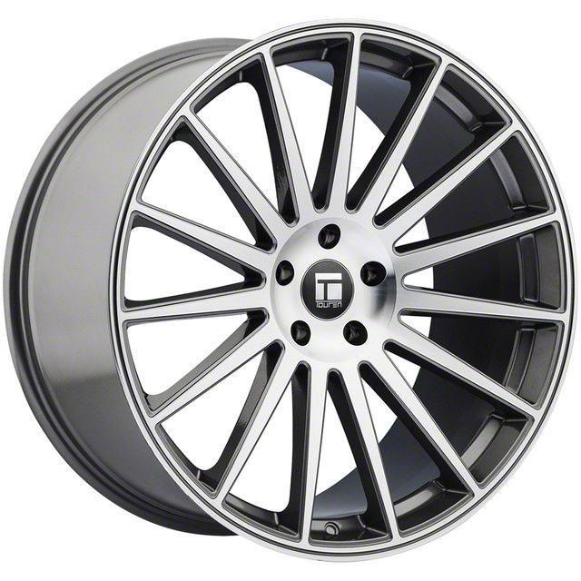 Touren Mustang TR92 Gloss Graphite Machined Wheel; 18x8; 35mm Offset ...