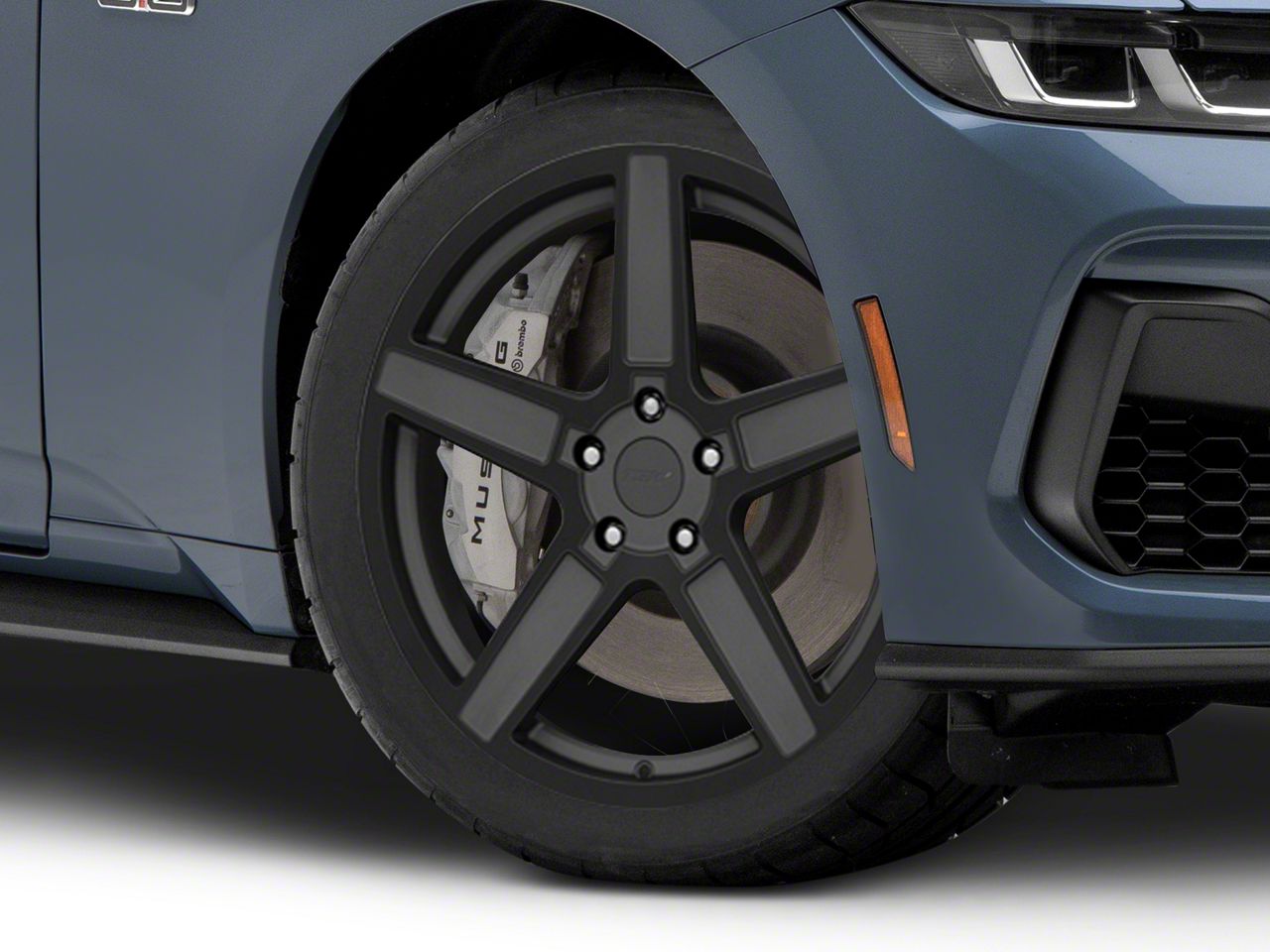 TSW Mustang Ascent Matte Gunmetal with Gloss Black Face Wheel; 19x8.5 ...