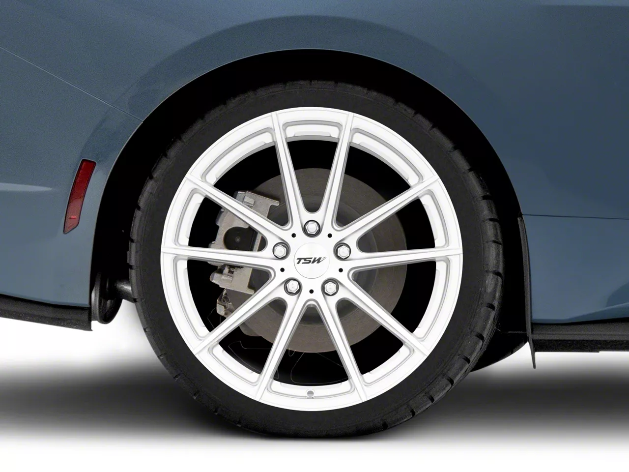 TSW Mustang Bathurst Silver Wheel; Rear Only; 20x10; 40mm Offset ...