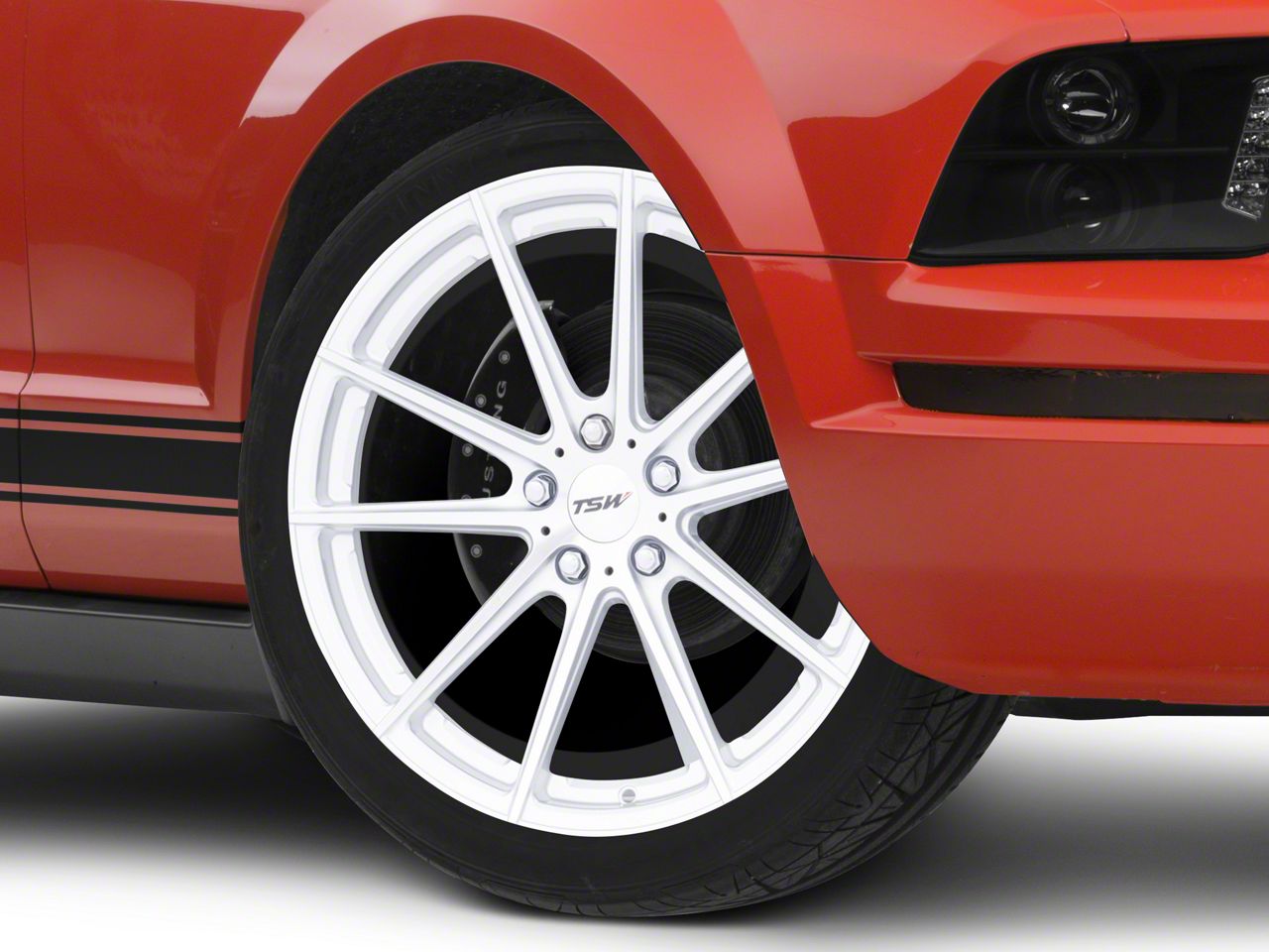 TSW Mustang Bathurst Silver Wheel; 20x9 2090BAT205114S76 (2024 Mustang ...