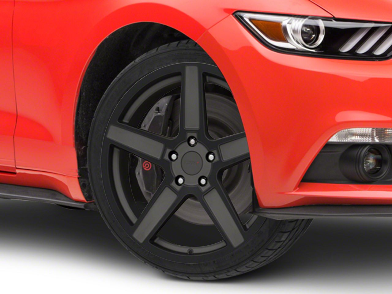 TSW Mustang Ascent Matte Gunmetal with Gloss Black Face Wheel; 19x8.5 ...