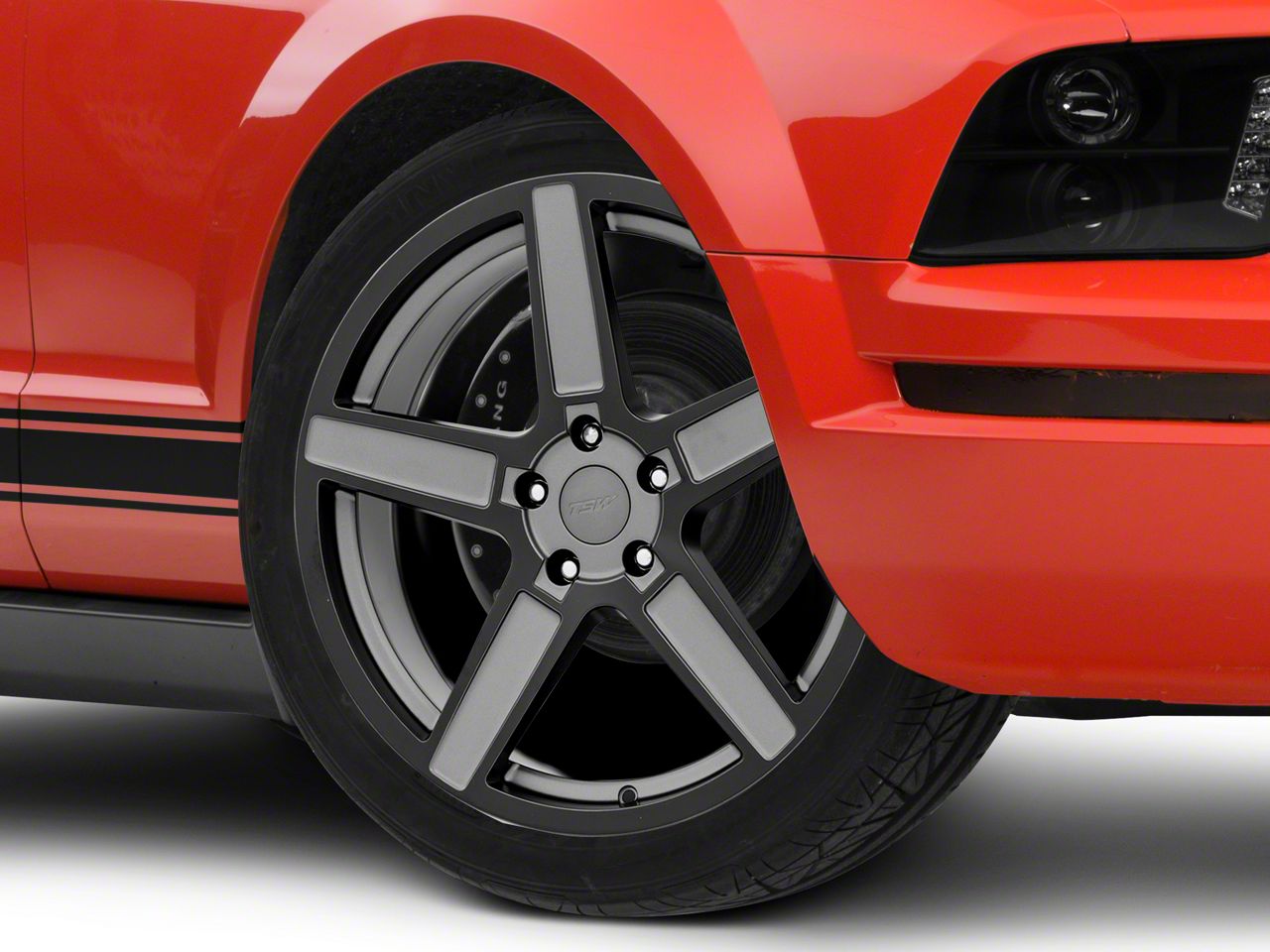 TSW Mustang Ascent Matte Gunmetal Wheel; 20x8.5; 30mm Offset ...
