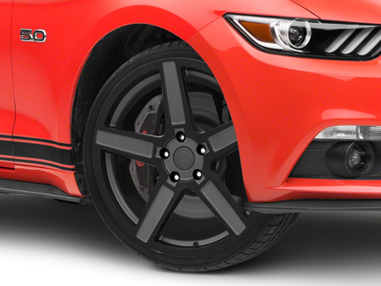 TSW Mustang Ascent Matte Gunmetal Wheel; 20x8.5; 30mm Offset ...