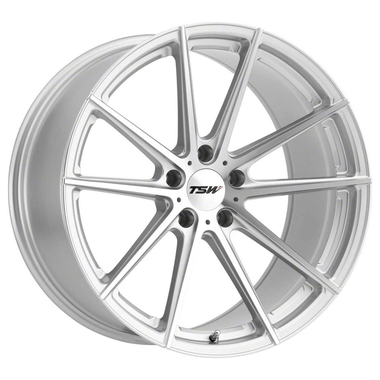 TSW Camaro Bathurst Silver with Mirror Cut Face Wheel; Rear Only; 20x10 ...
