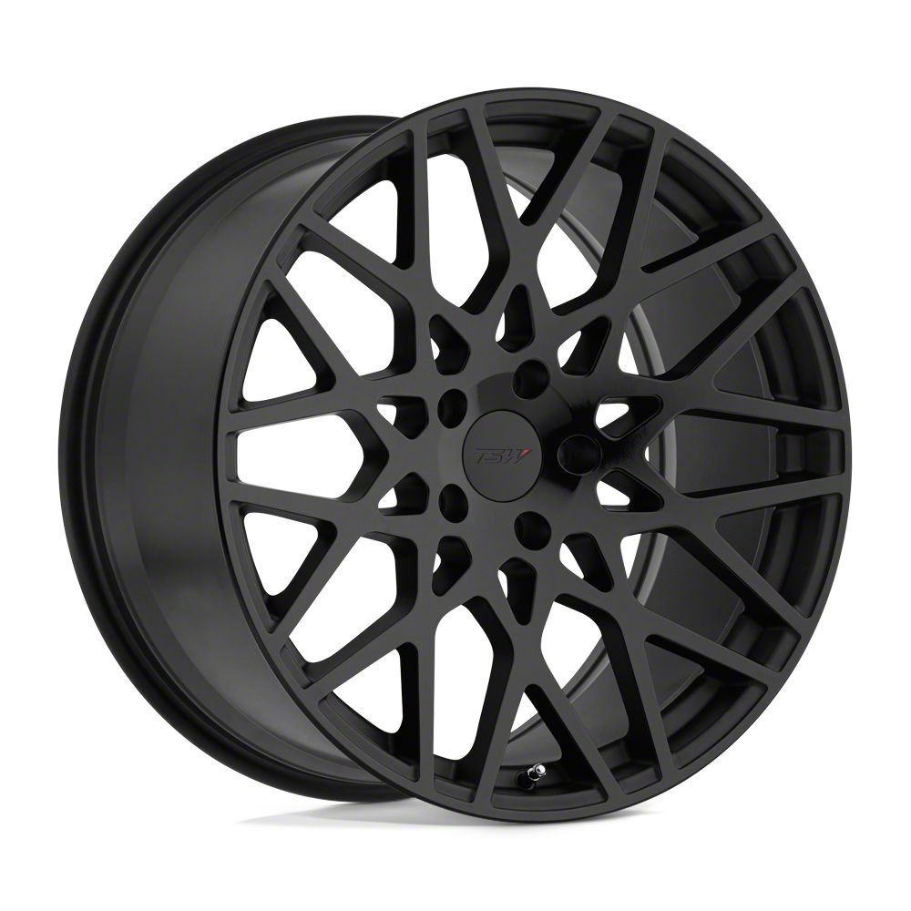 TSW Corvette Vale Double Black Wheel; Front Only; 19x8.5; 30mm Offset ...