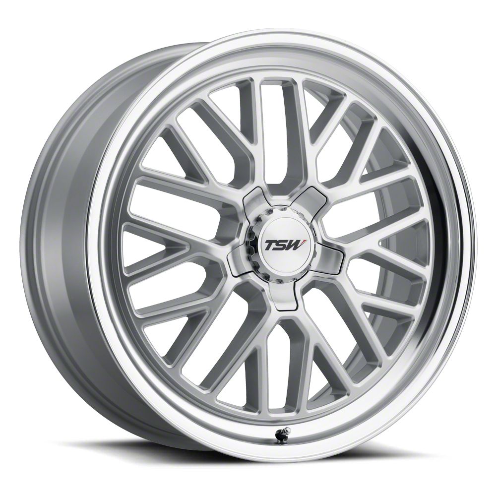 TSW Mustang Hockenheim S Silver Wheel; 19x8.5; 20mm Offset ...