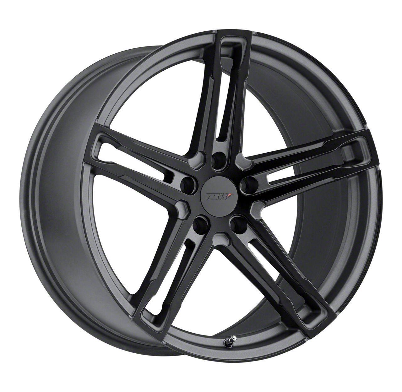 TSW Mach-E Mechanica Matte Gunmetal with Matte Black Face Wheel; 18x8 ...