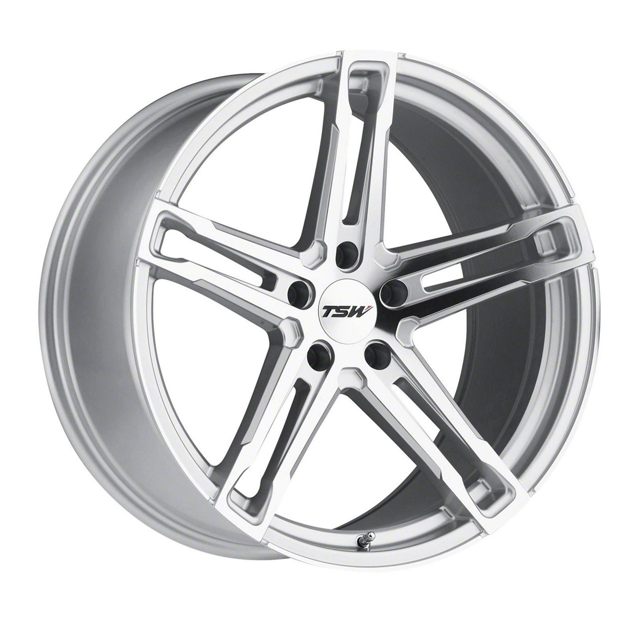 TSW Mach-E Mechanica Silver with Mirror Cut Face Wheel; 18x8; 40mm ...