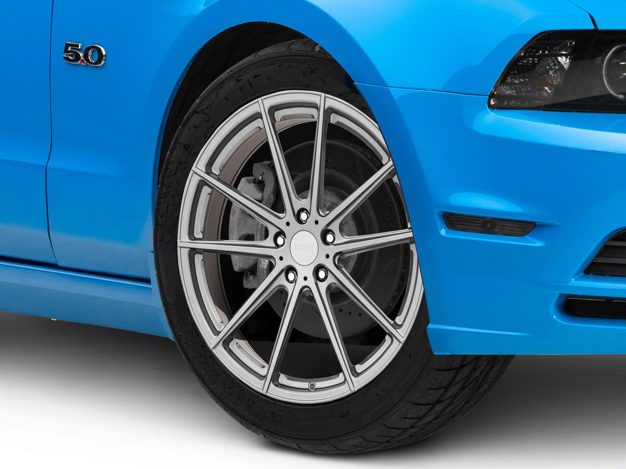TSW Mustang Bathurst Silver Wheel; 19x8; 35mm Offset 1980BAT355114S76 ...