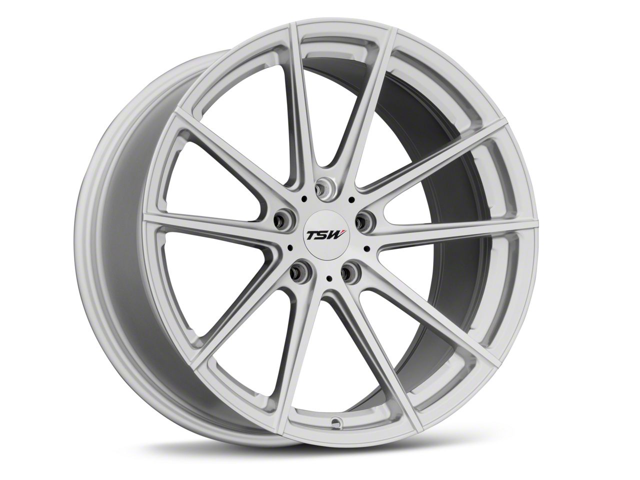 TSW Mustang Bathurst Silver Wheel; 19x9; 30mm Offset 1990BAT305114S76 ...