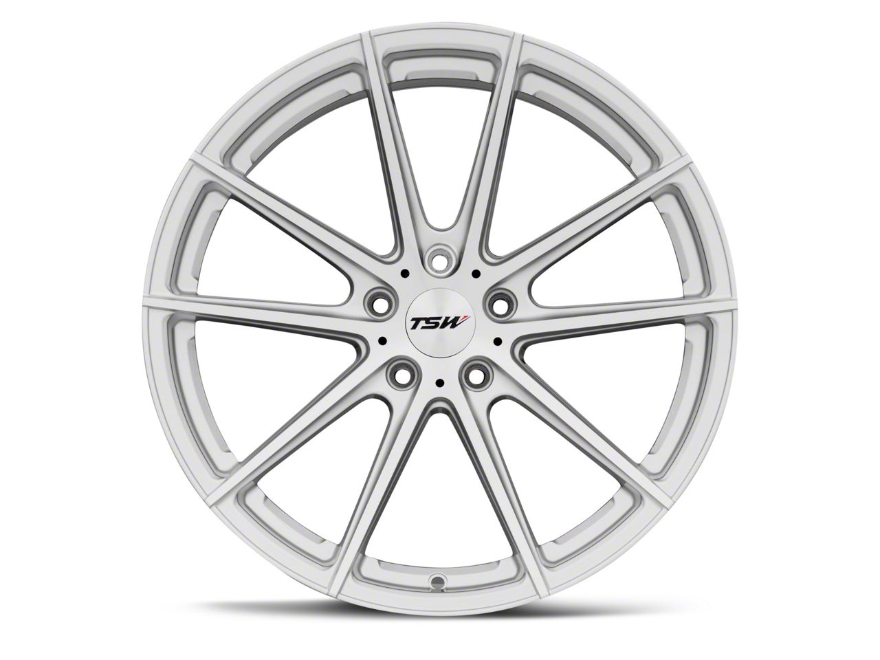 TSW Mustang Bathurst Silver Wheel; 19x9; 30mm Offset 1990BAT305114S76 ...