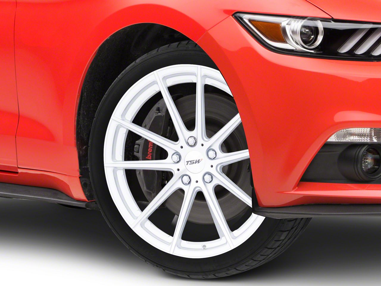TSW Mustang Bathurst Silver Wheel; 20x9; 20mm Offset 2090BAT205114S76 ...