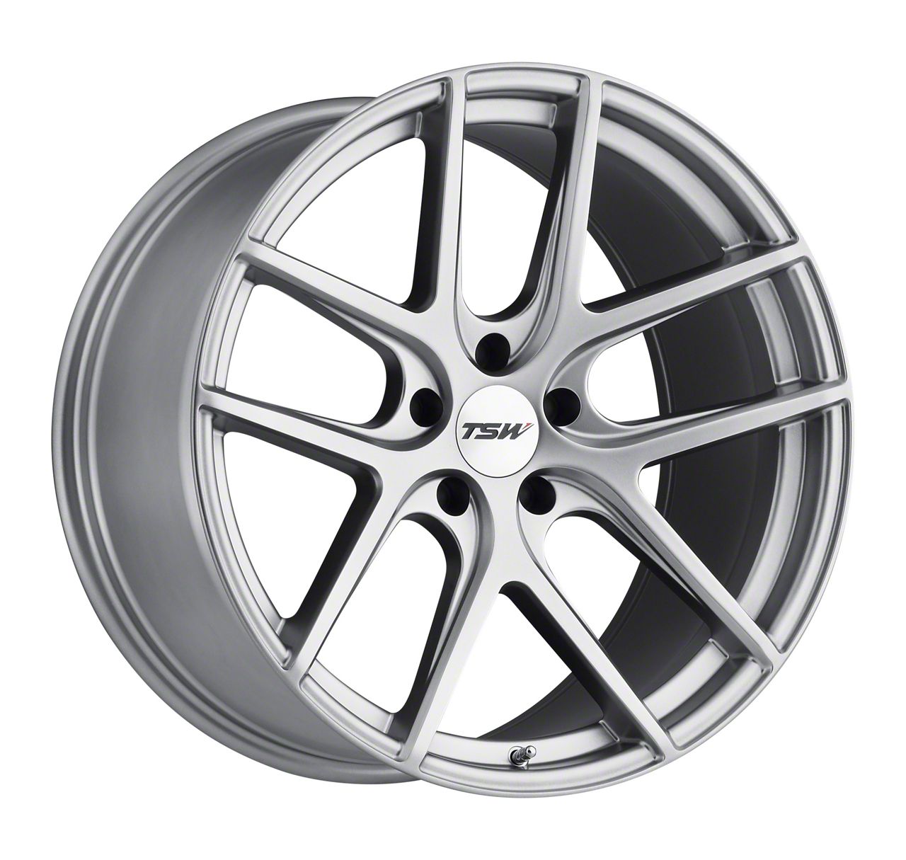 TSW Mustang Geneva Matte Titanium Silver Wheel; Rear Only; 20x9.5; 35mm ...