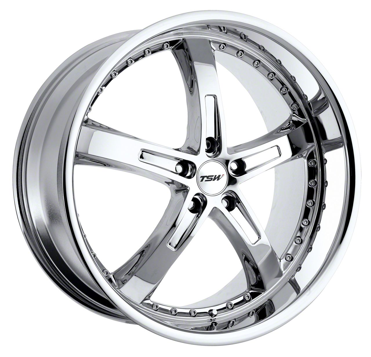 TSW Mustang Jarama Chrome Wheel; 19x8; 20mm Offset 1980JAR205114C76 (10 ...
