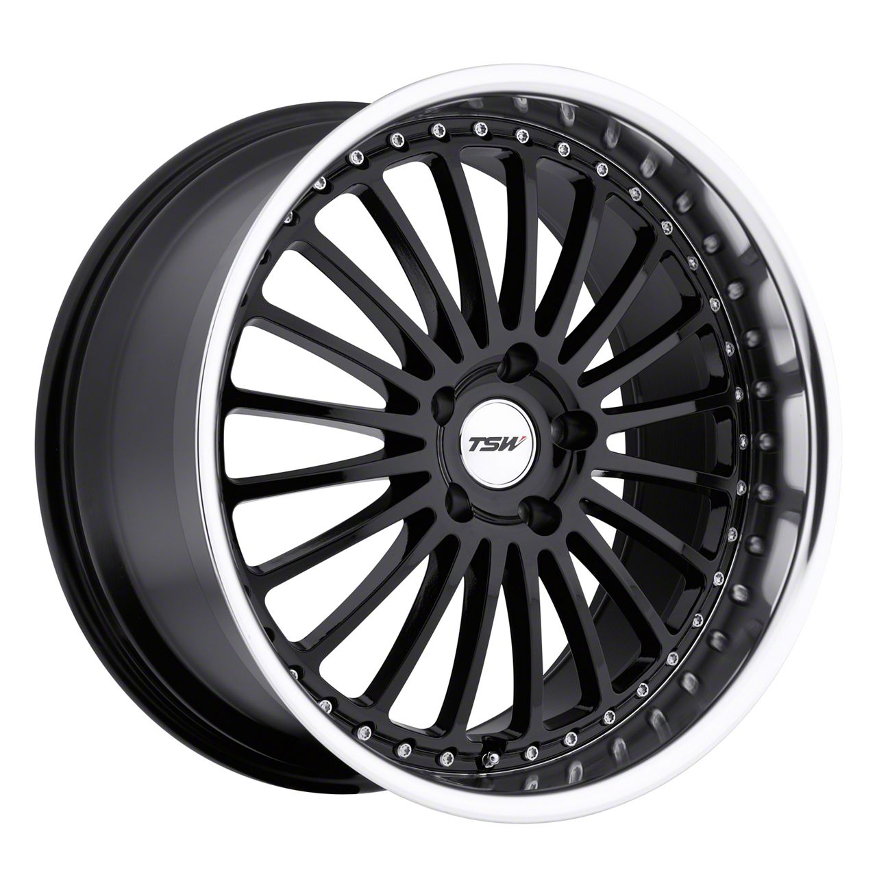 TSW Mustang Silverstone Gloss Black Wheel; 19x8; 40mm Offset ...