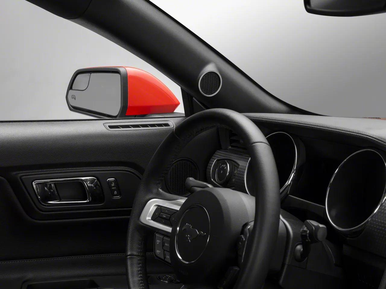 SpeedForm Mustang Tweeter Speaker Trim Rings; Polished 389292 (15-23 ...