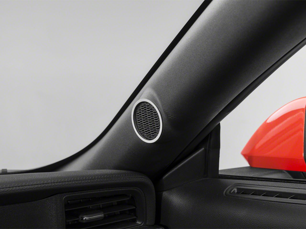 SpeedForm Mustang Tweeter Speaker Trim Rings; Polished 389292 (15-23 ...