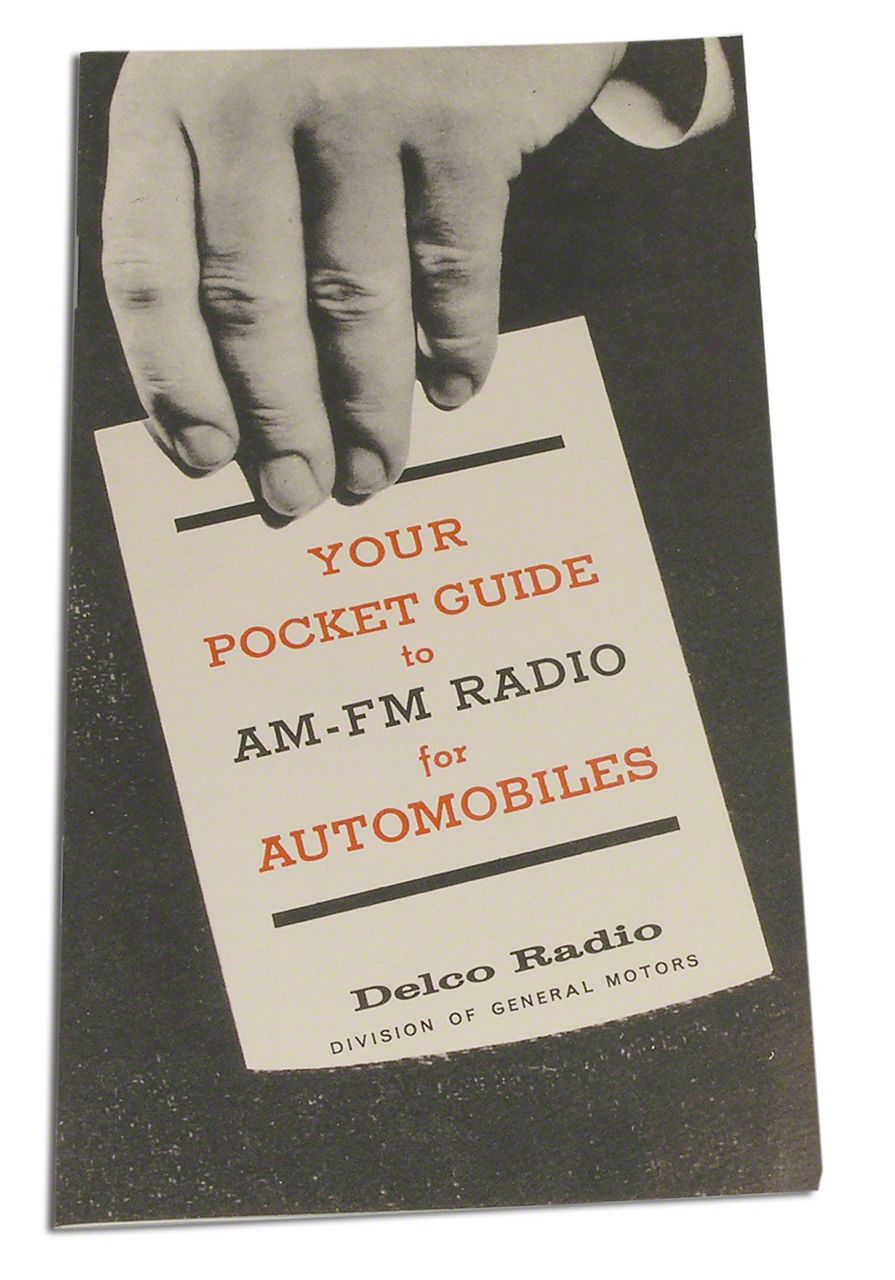 Universal AM 1963 Corvette Pocket Guide to AM-FM Radios - Free Shipping