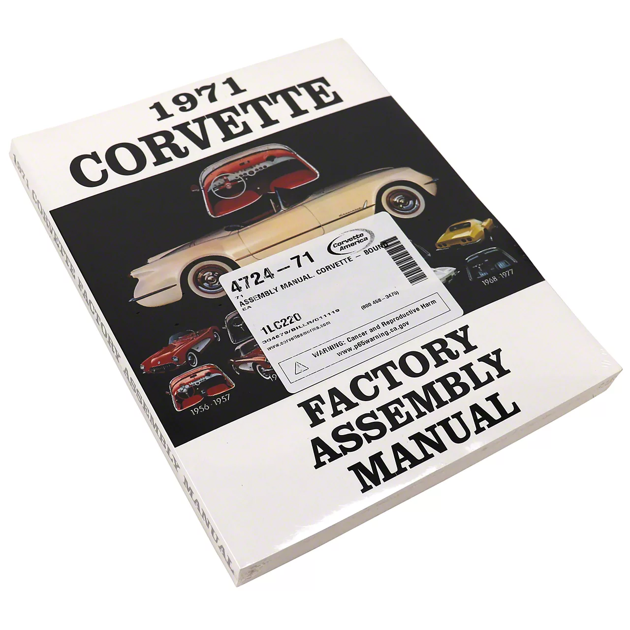 Universal AM 1971-1971 Corvette Factory Assembly Manual - Free Shipping