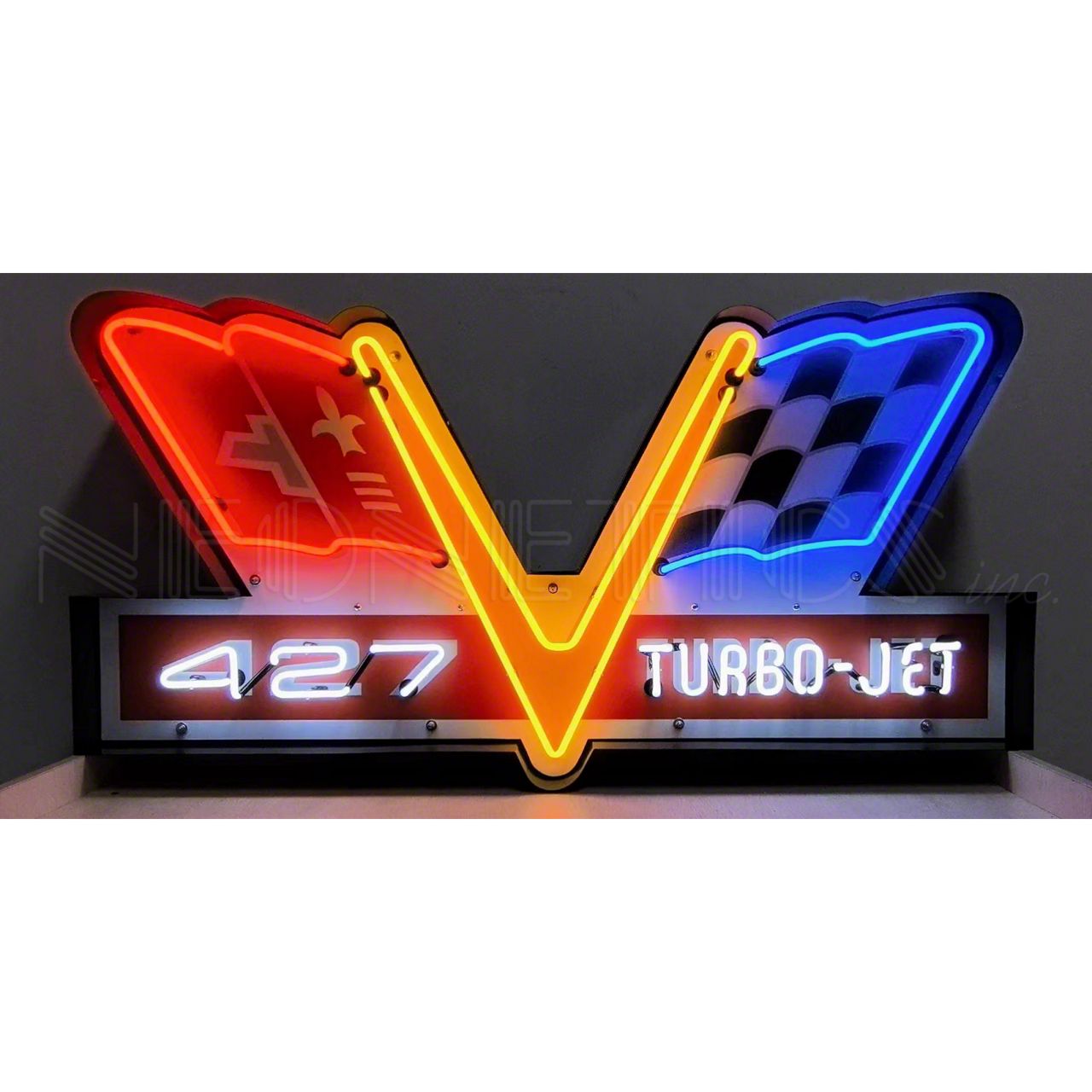 Universal AM 427 Turbo Jet Neon Sign; 48-Inch - Free Shipping