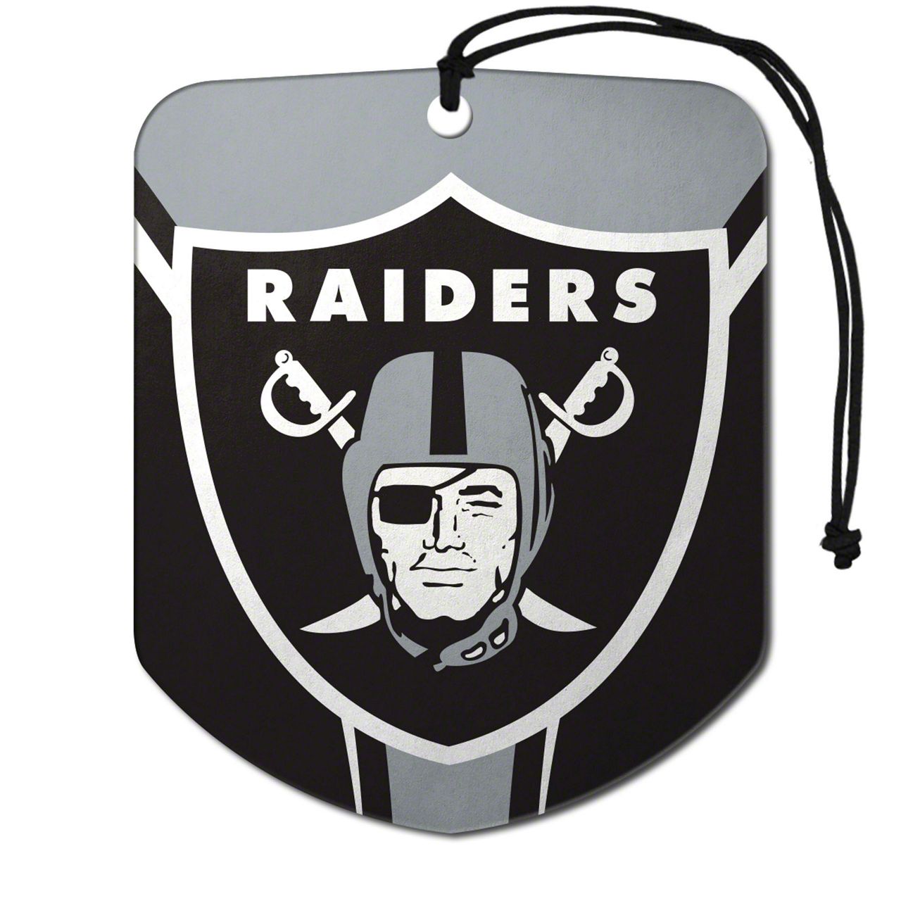 Universal AM Air Fresheners with Las Vegas Raiders Logo; Gray and Black ...