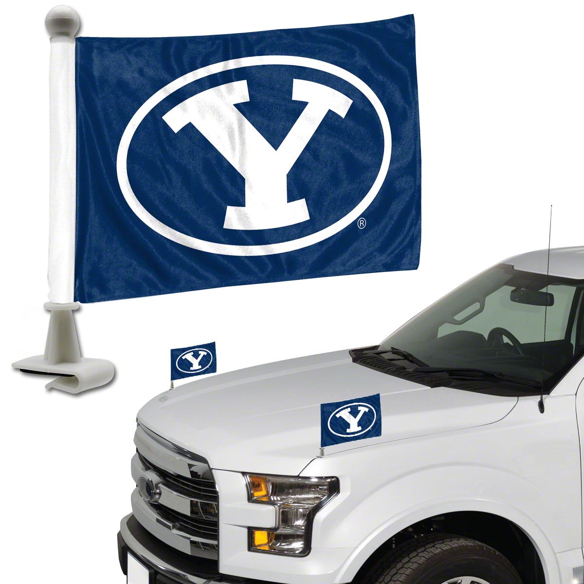 Universal AM Ambassador Flags with Brigham Young University Logo; Blue ...