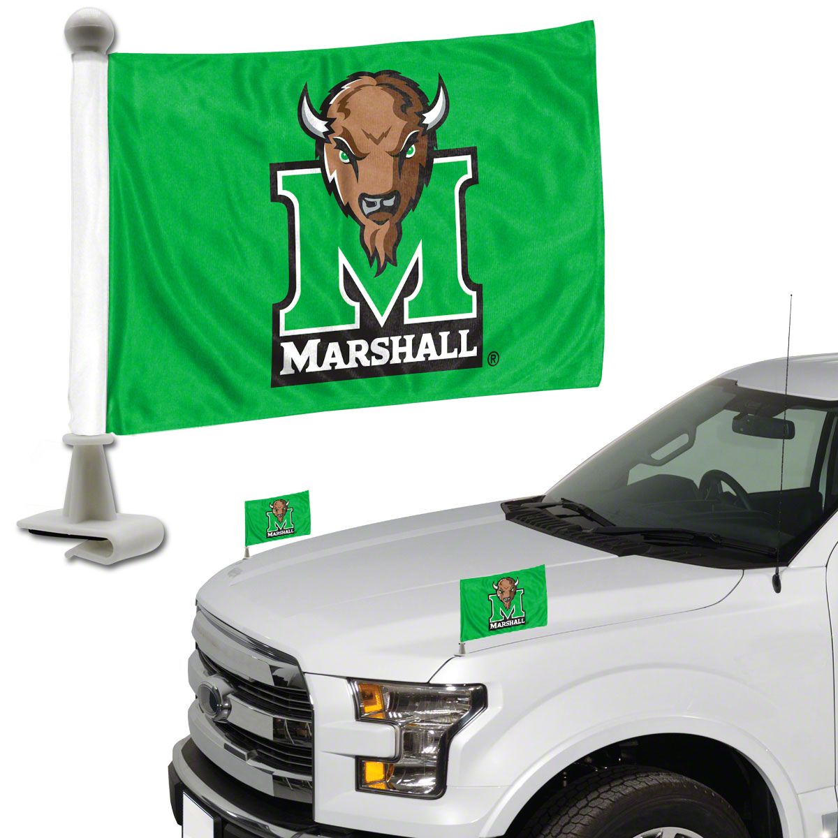 Universal AM Ambassador Flags with Marshall University Logo; Green ...