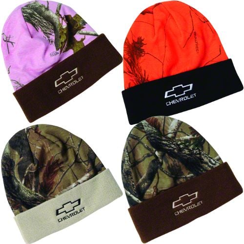 Universal AM Bowtie Cuff Camo Beanie; Realtree/Brown - Free Shipping