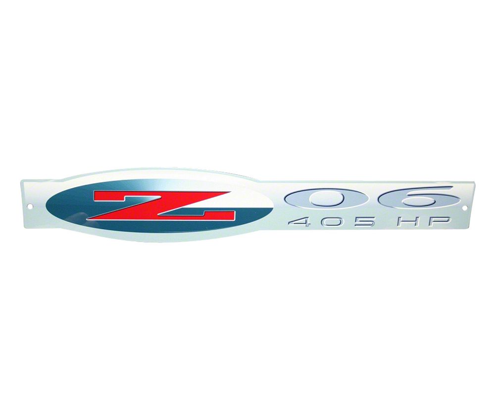 Universal AM C5 Z06 405 Emblem Metal Sign; 18x4-Inch - Free Shipping