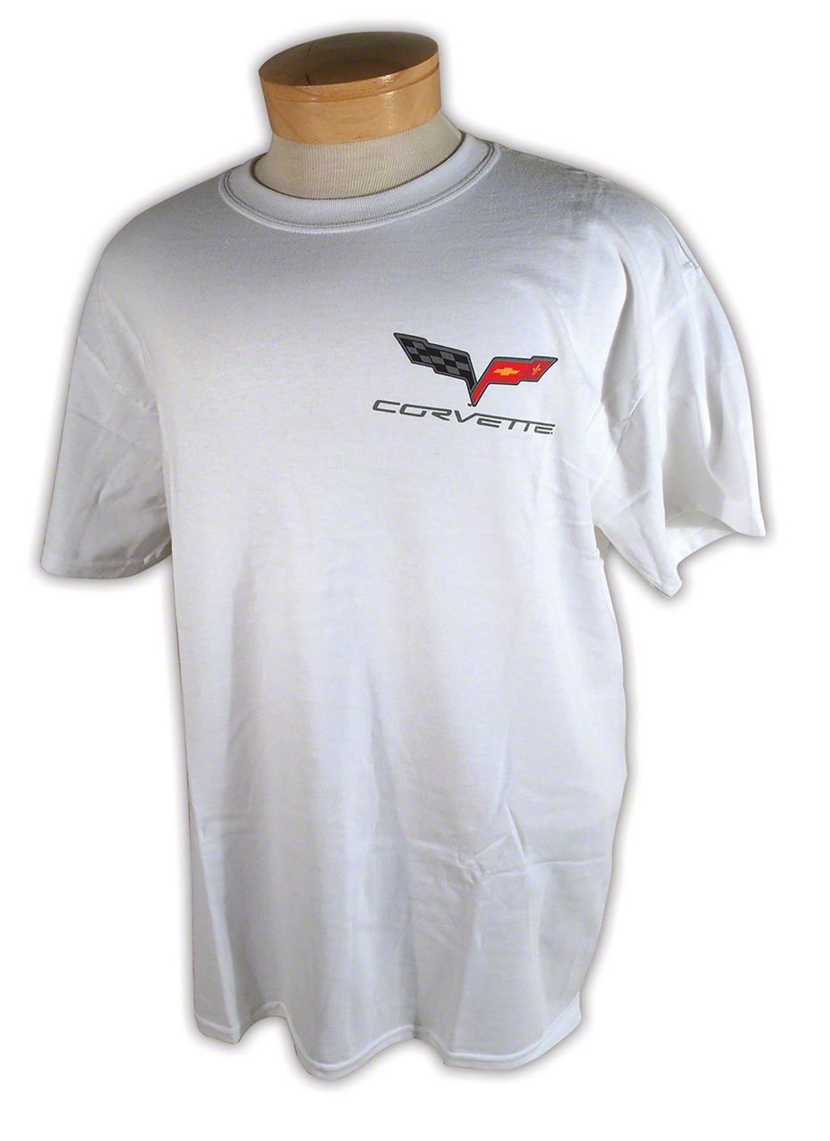 Universal AM C6 Logo T-Shirt; White - Free Shipping