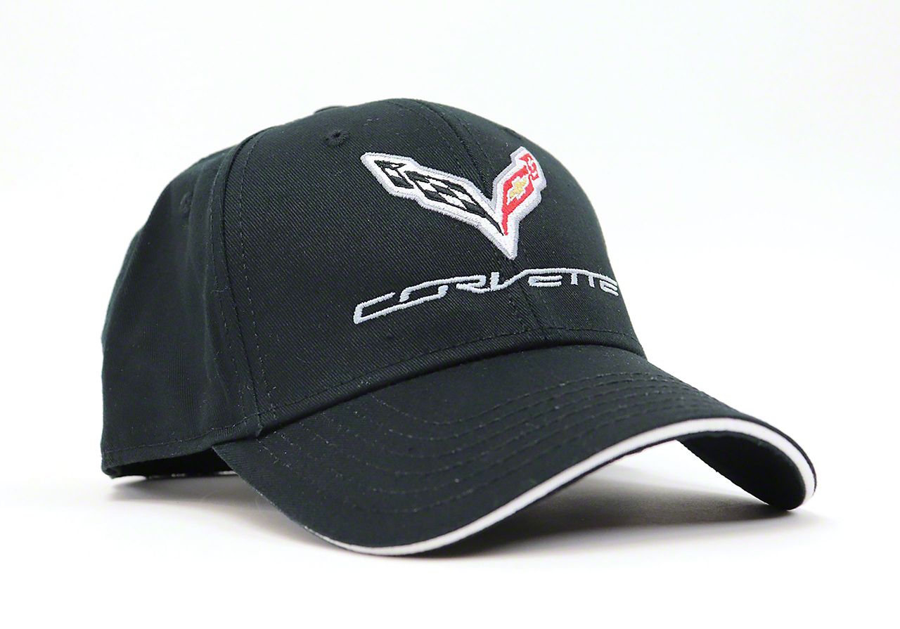 Universal AM C7 Logo and Script Hat; Black - Free Shipping