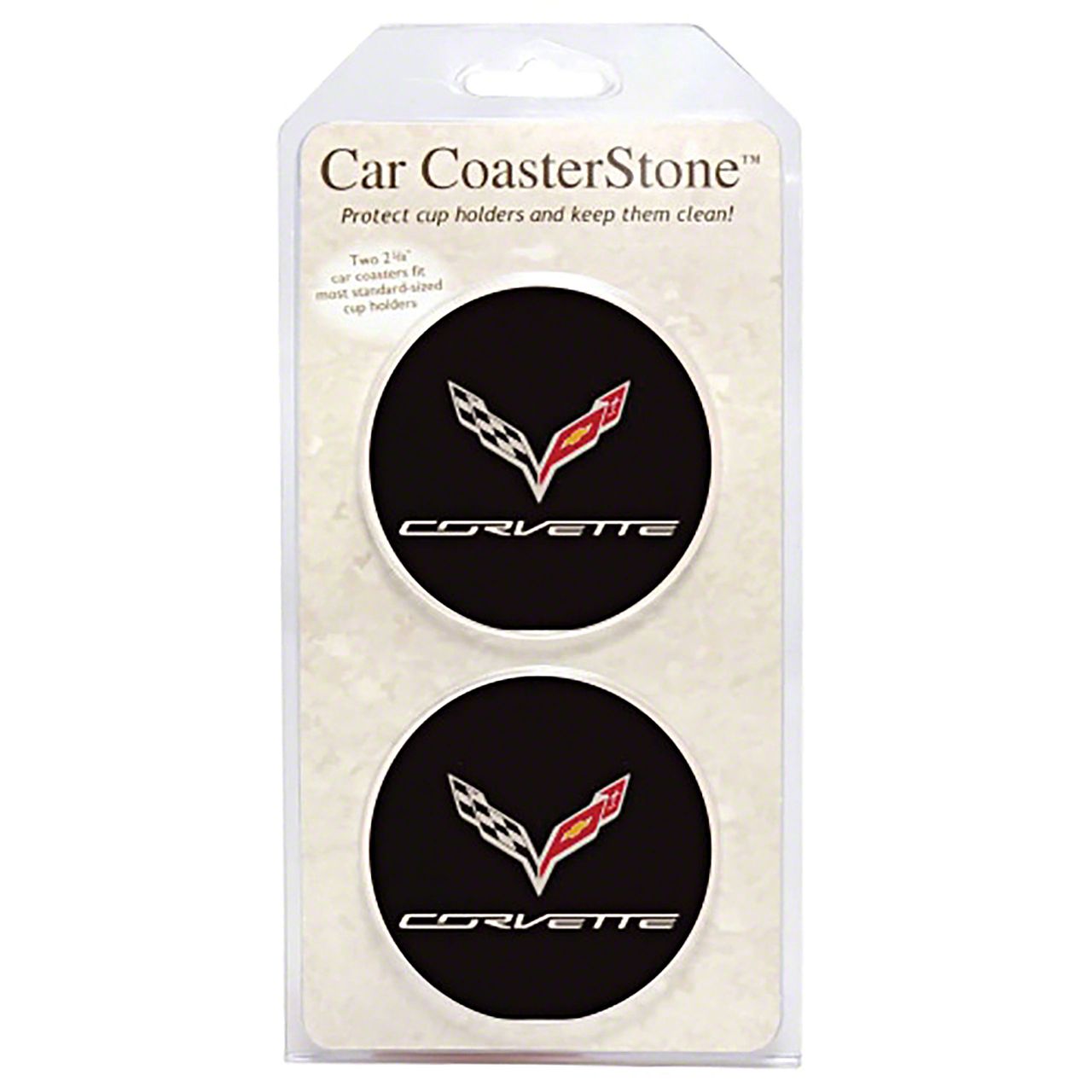 Universal AM Car Coasters with C7 Logo - Free Shipping