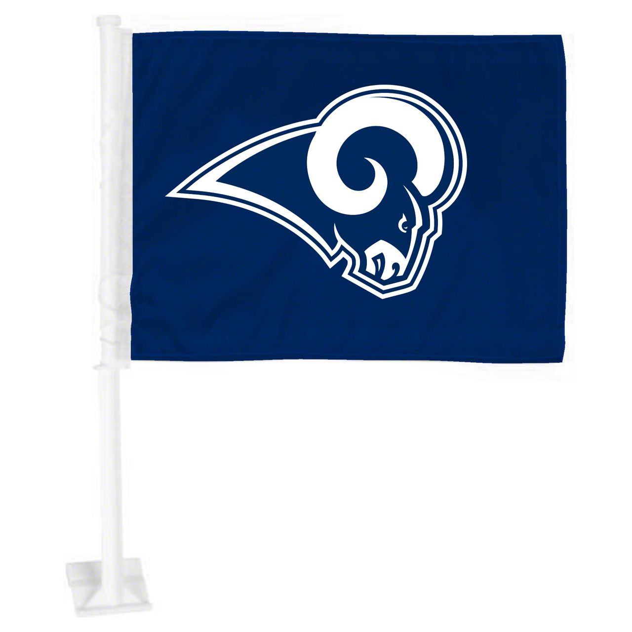 Universal AM Car Flag with Los Angeles Rams Logo; Blue (Universal; Some ...
