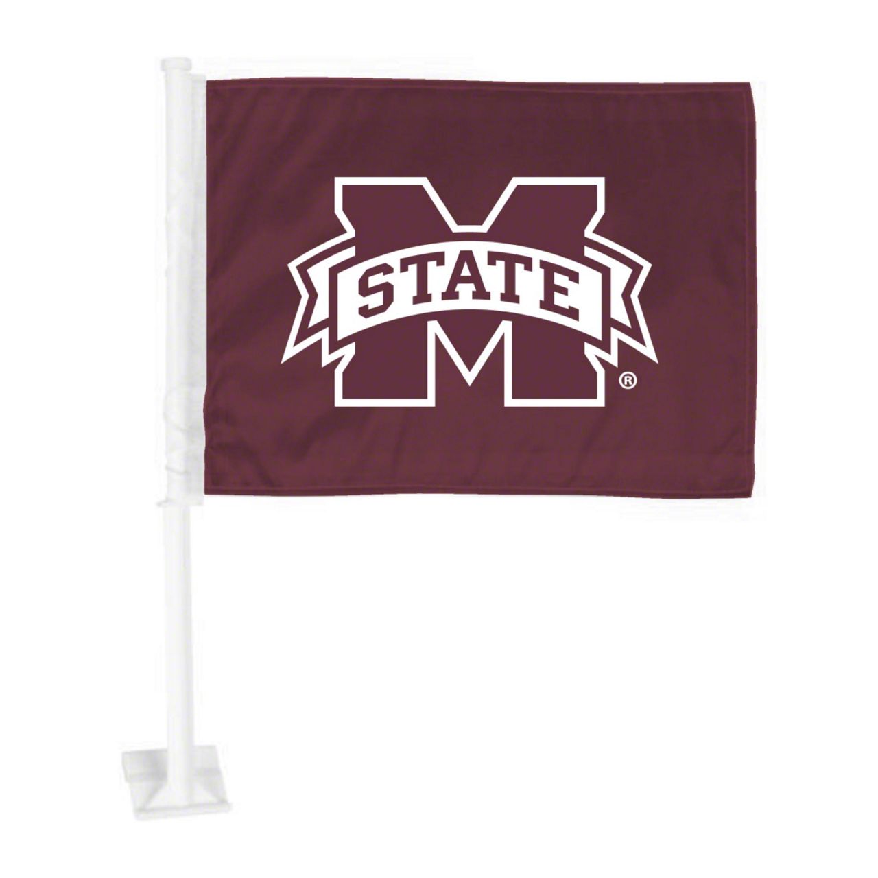 Universal AM Car Flag with Mississippi State University Logo; Maroon ...