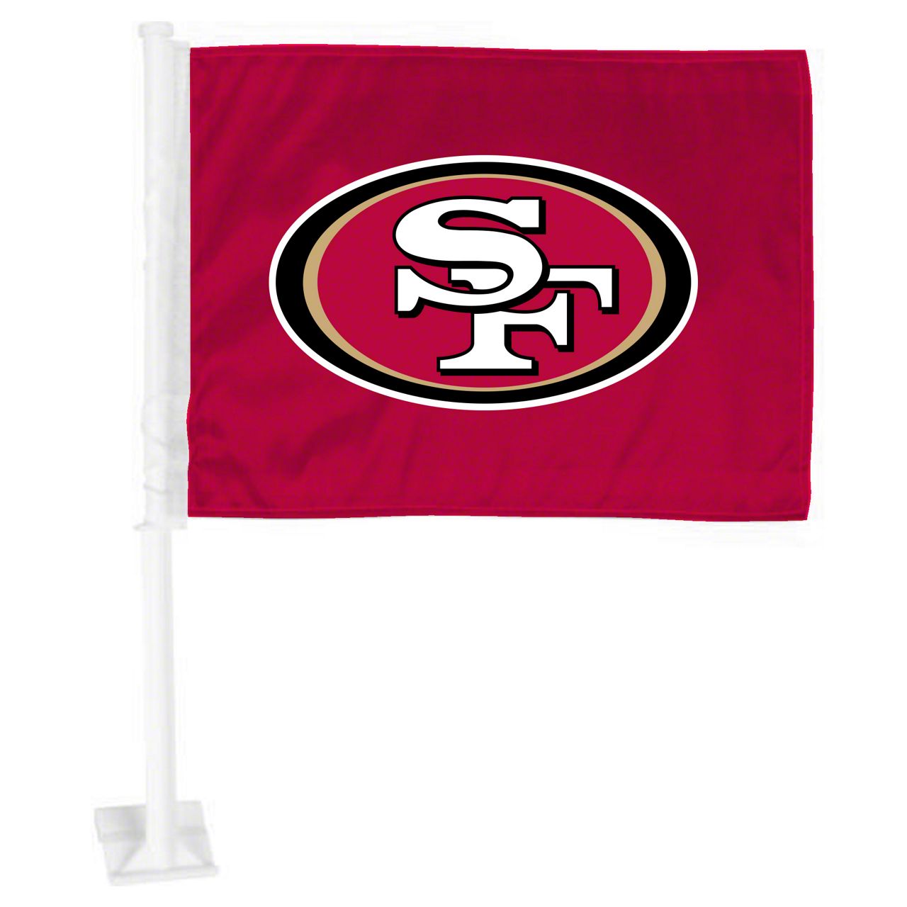 Universal AM Car Flag with San Francisco 49ers Logo; Maroon (Universal ...