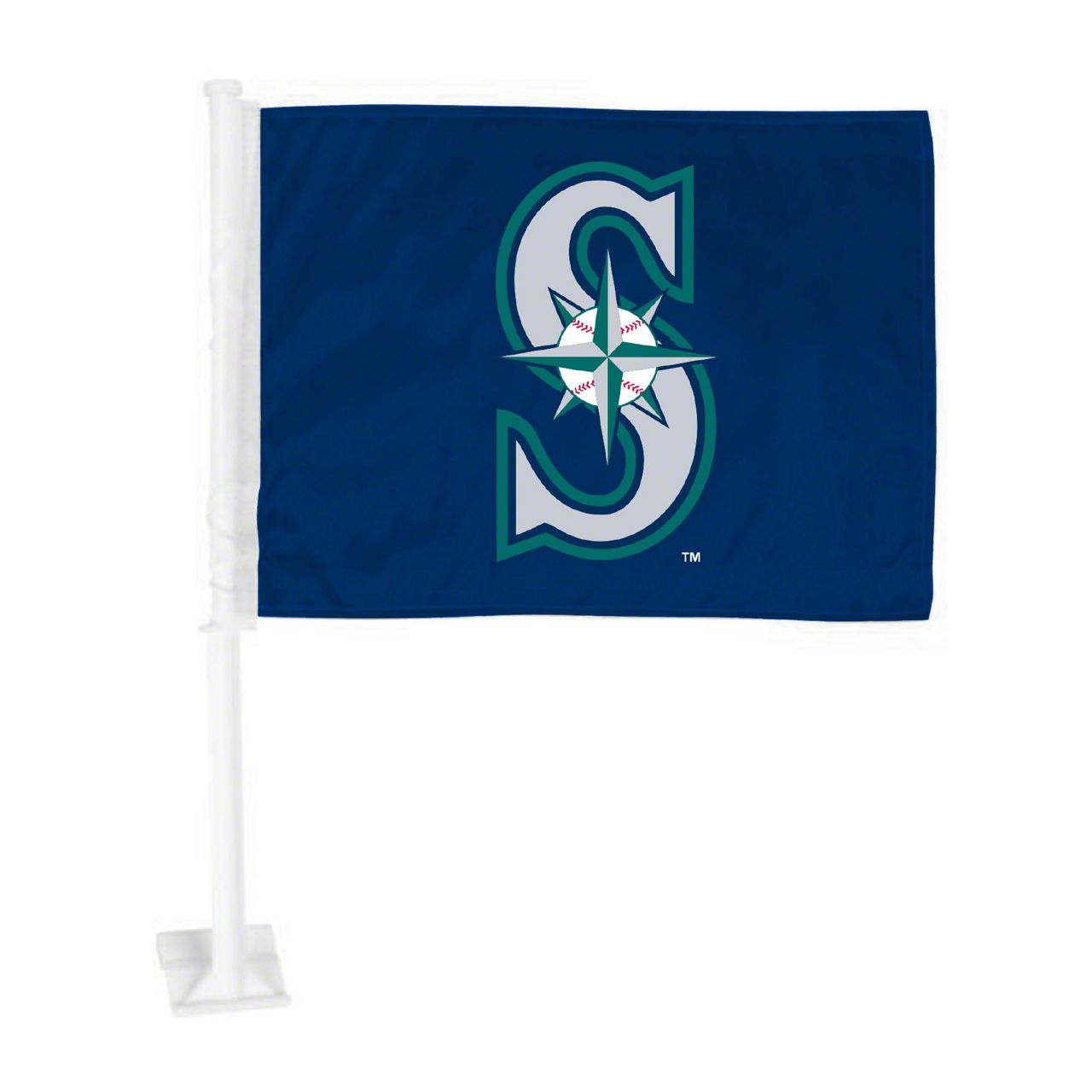 Universal AM Car Flag with Seattle Mariners Logo; Navy (Universal; Some ...