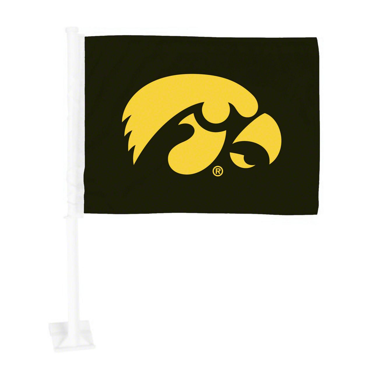Universal AM Car Flag with University of Iowa Logo; Black (Universal ...