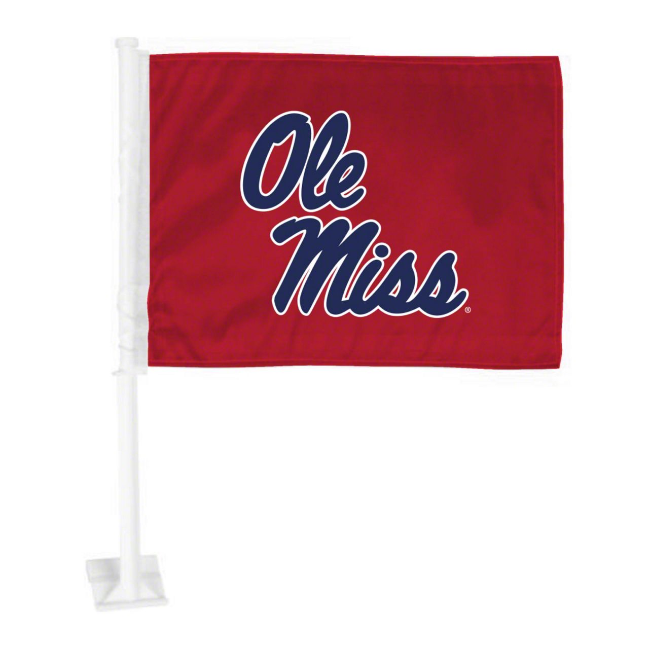 Universal AM Car Flag with University of Mississippi Logo; Red ...