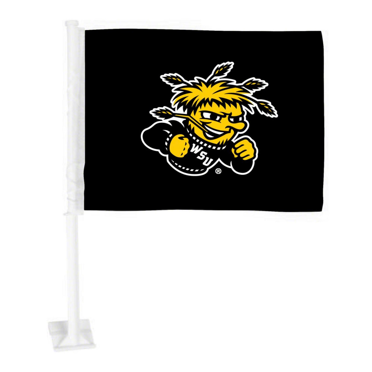 Universal AM Car Flag with Wichita State University Logo; Black ...