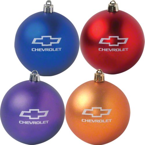 Universal AM Chevrolet Bowtie and Script Sphere Christmas Ornament ...