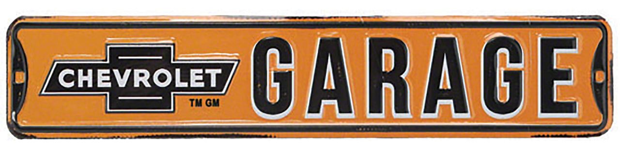 Universal AM Chevy Garage Street Sign Magnet - Free Shipping