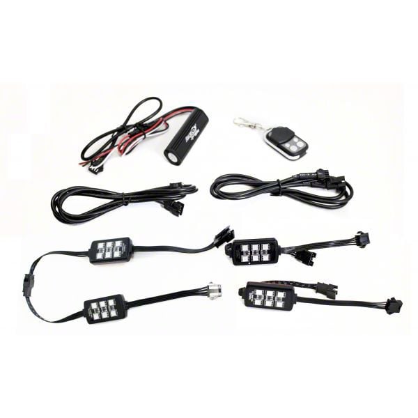 Universal AM ColorADAPT LED Pod RGB Multi-Color Accent Kit with Remote ...